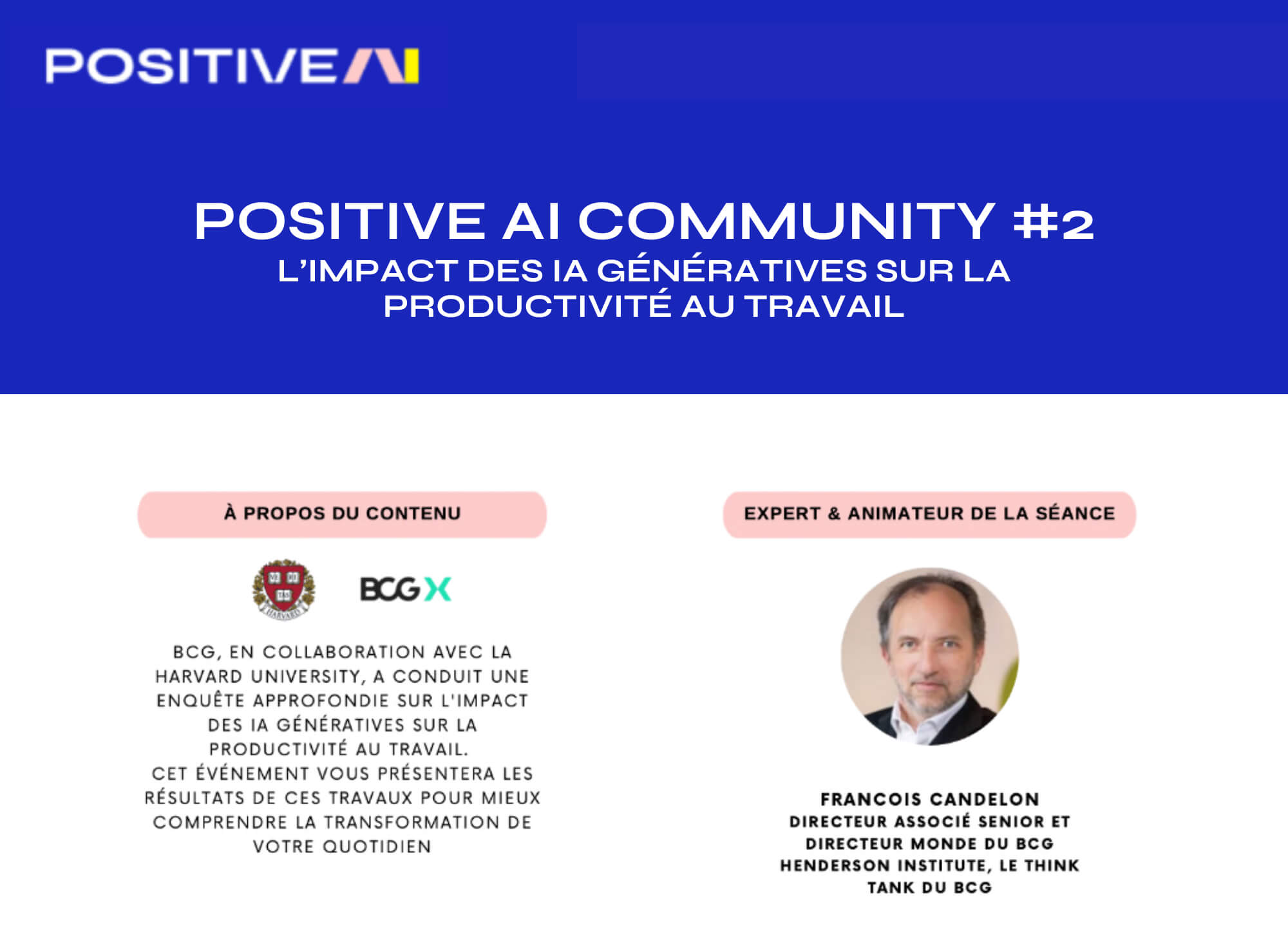 Positive AI Community #2: The impact of generative AI at work - positive.ai